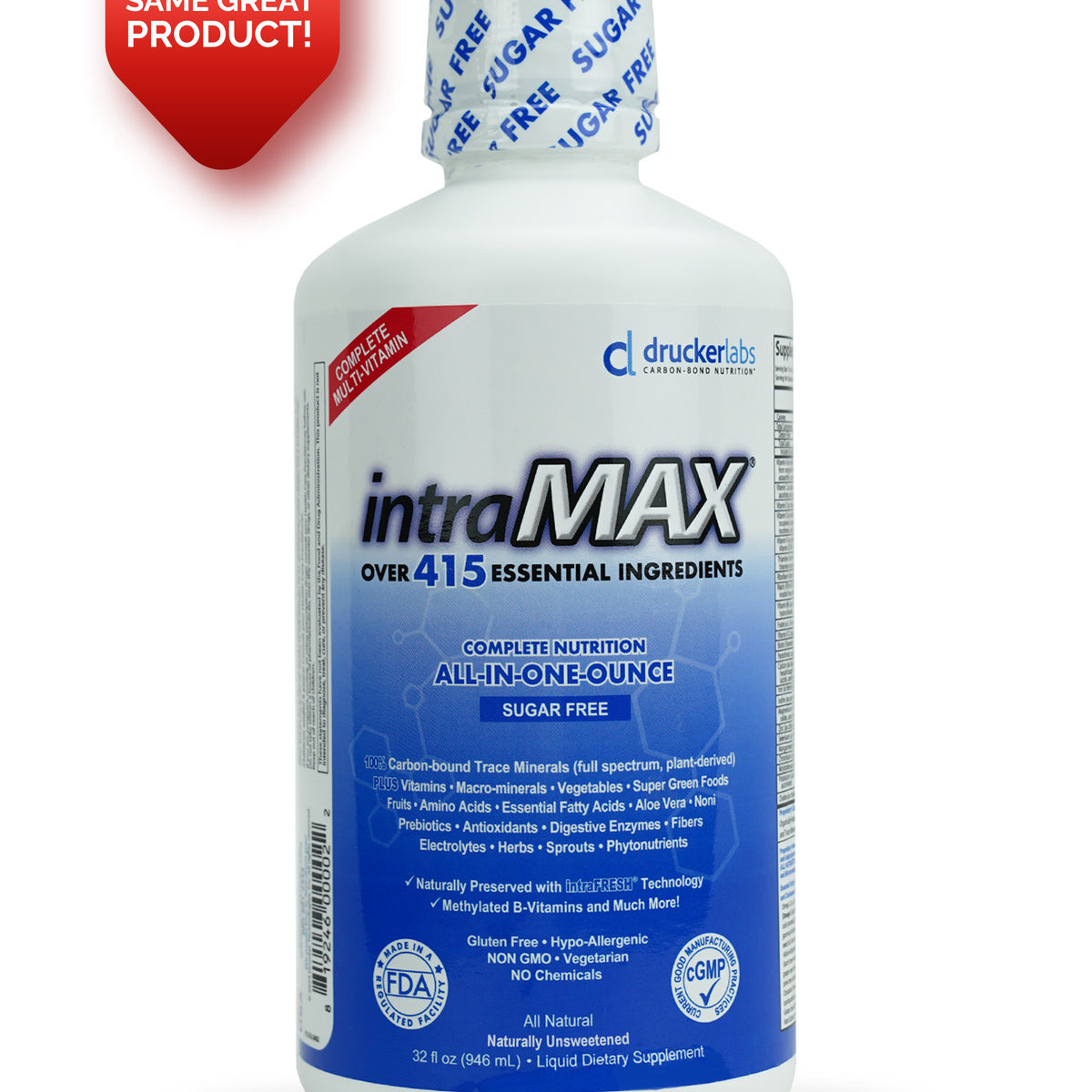 intraMAX® Naturally Unsweetened — Drucker Labs